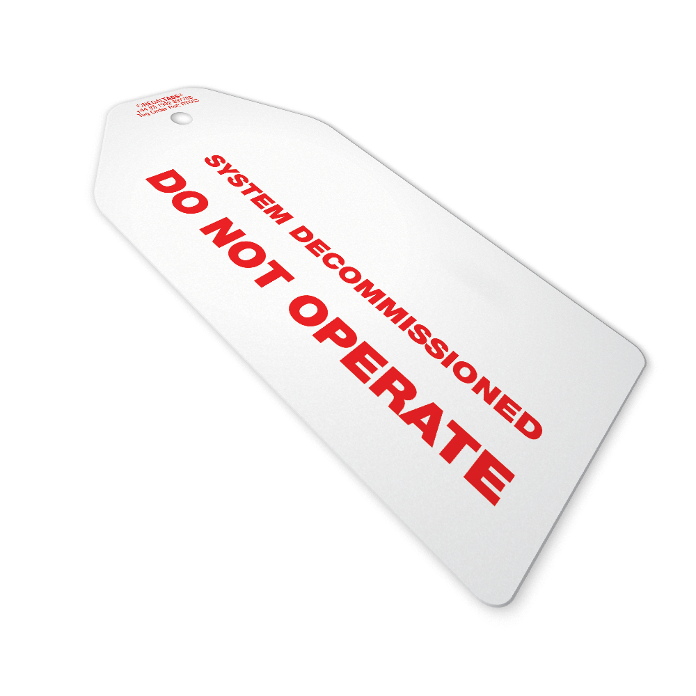 Decommissioning Tags | REGALTAG