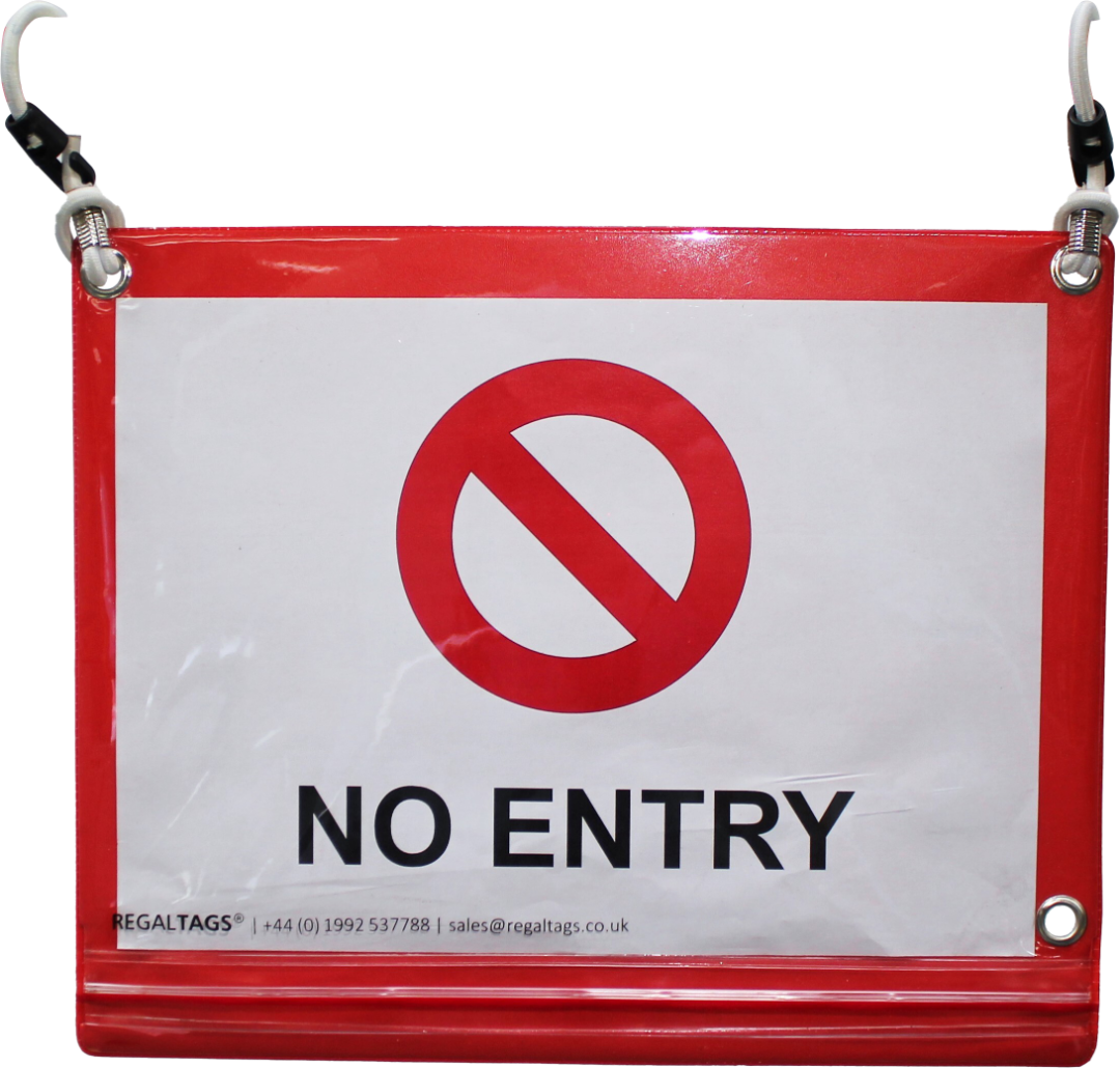 NOGO® Barrier Sign Pockets | REGALTAG